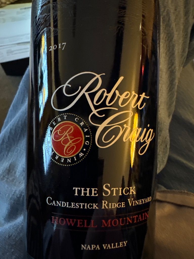 2019 Robert Craig Cabernet Sauvignon The Stick Candlestick Vineyard ...