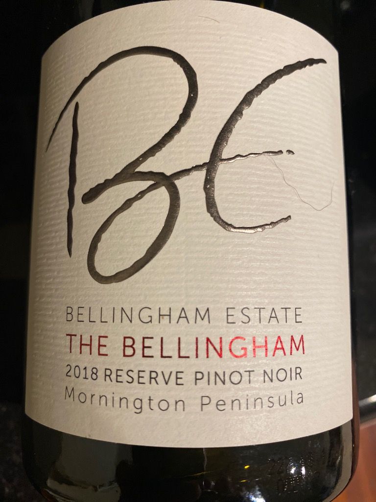 2020 Bellingham Estate Pinot Noir Estate Reserve, Australia, Victoria ...