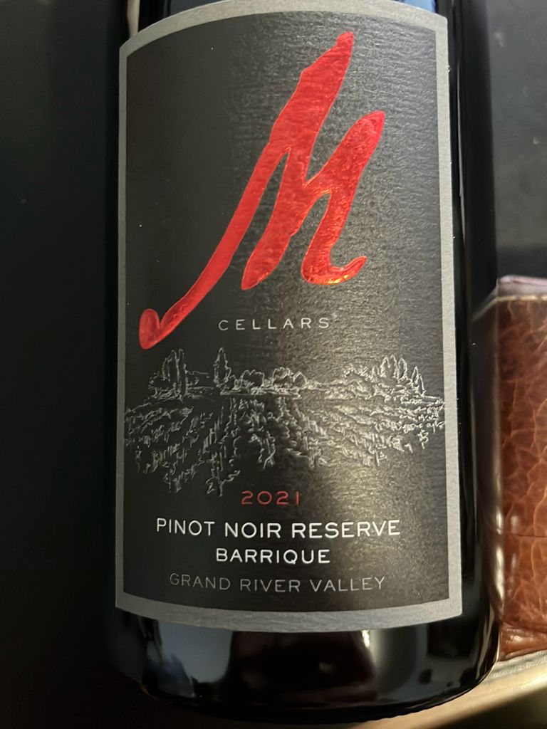 2021 M Cellars Pinot Noir Reserve Barrique, USA, Ohio, Grand River ...