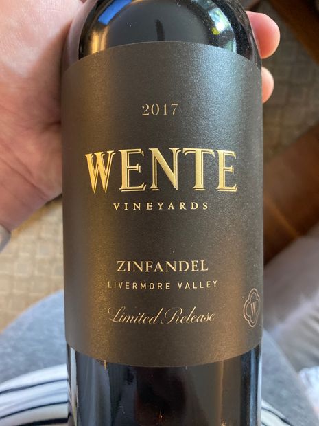 2017 Wente Vineyards Zinfandel Limited Release Livermore Valley, USA ...