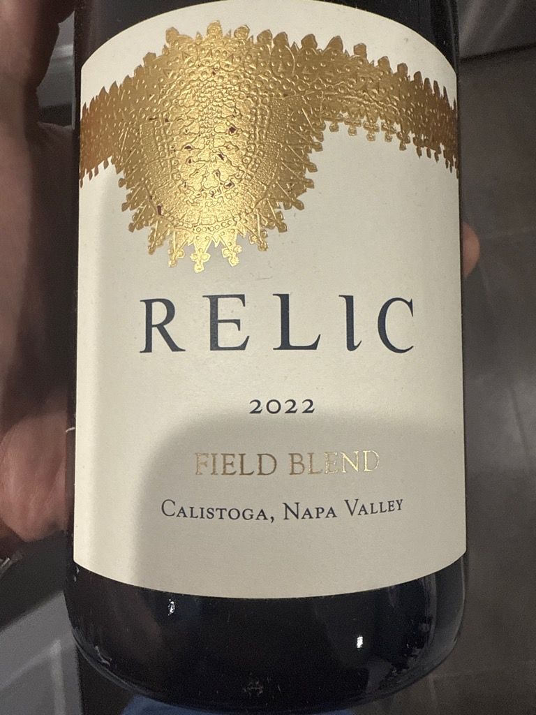 2022 Relic Wines Field Blend Alfred Frediani, USA, California, Napa ...