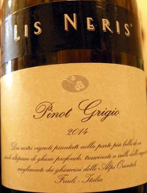2014 Lis Neris Friuli Isonzo Pinot Grigio, Italy, Friuli-Venezia Giulia ...