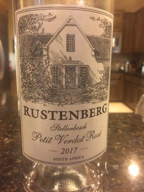 2017 Rustenberg Petit Verdot Rosé, South Africa, Coastal Region ...