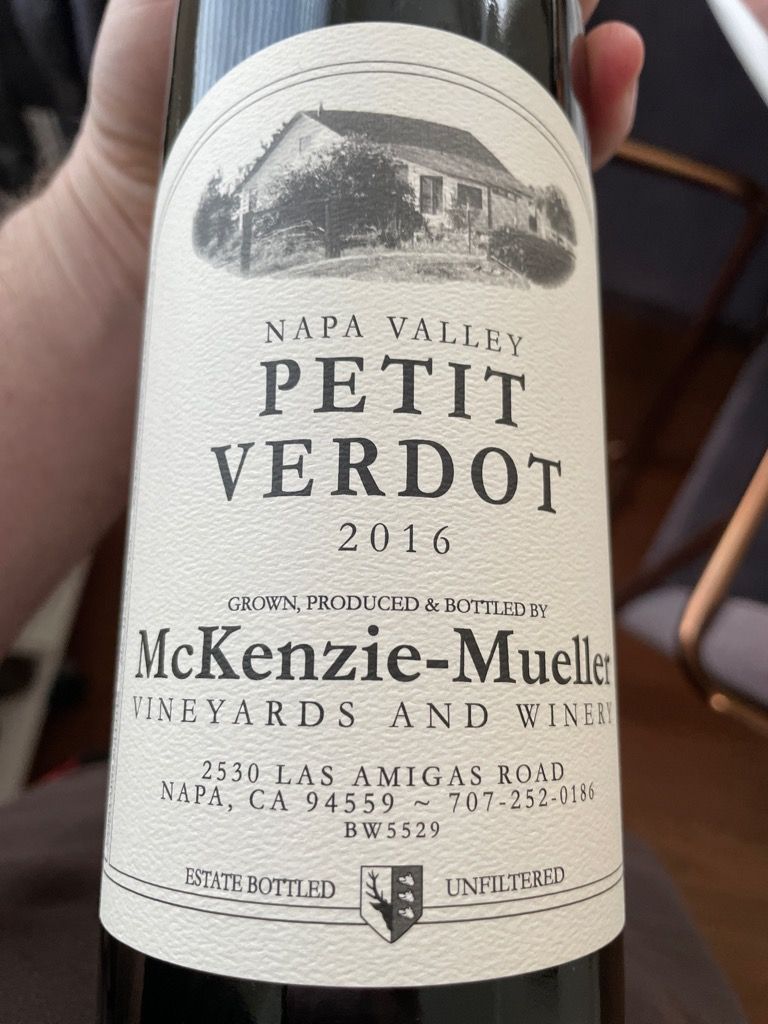 2017 McKenzie-Mueller Petit Verdot, USA, California, Napa Valley ...