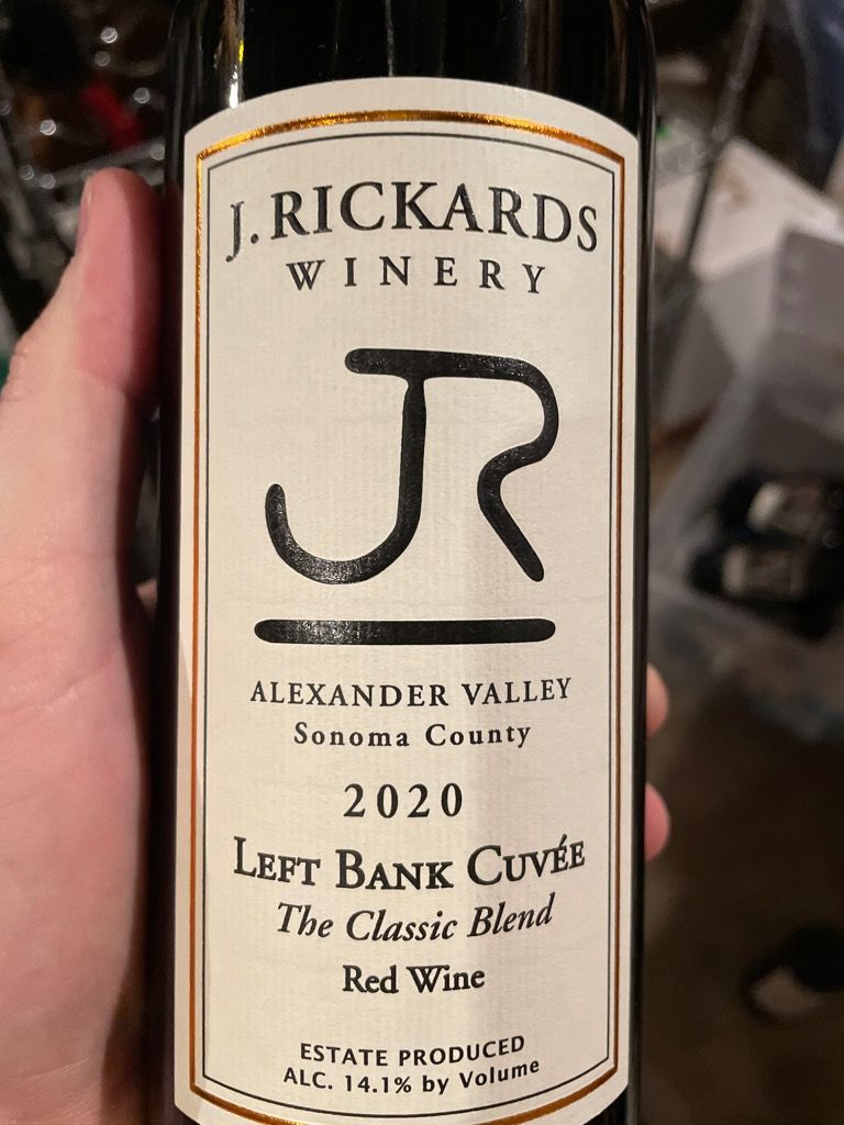 2020 J. Rickards Left Bank Cuvee, USA, California, Sonoma County ...