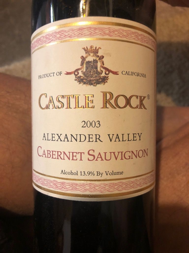 2003 Castle Rock Cabernet Sauvignon Alexander Valley, USA, California ...