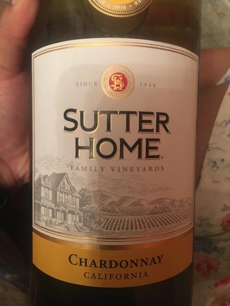 2016 Sutter Home Winery Chardonnay, USA, California - CellarTracker