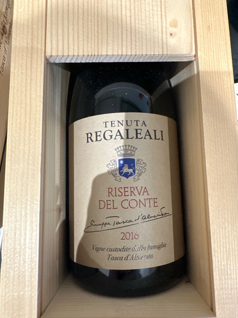2016 Tasca D'Almerita Riserva del Conte Tenuta Regaleali, Italy, Sicily ...