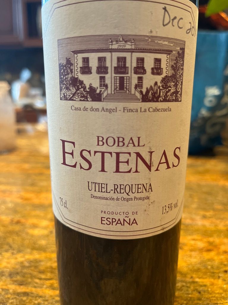 2019 Vera De Estenas Bobal Utiel-Requena Casa Don Angel, Spain ...