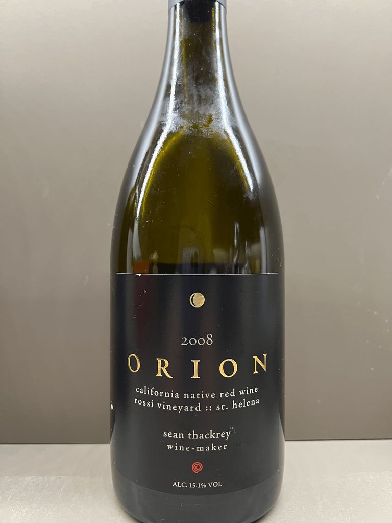 2008 Sean Thackrey Orion Rossi Vineyard, USA, California, Napa Valley ...