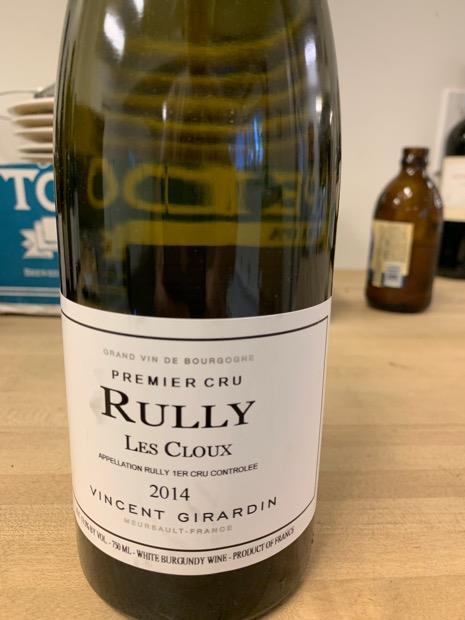 2014 Domaine / Maison Vincent Girardin Rully 1er Cru Les Cloux Blanc ...