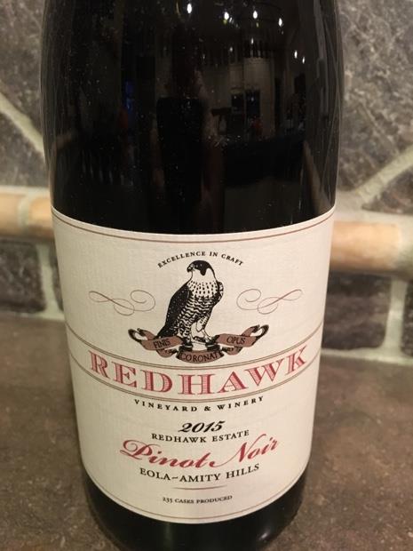 2015 Redhawk Vineyard Pinot Noir Estate, USA, Oregon, Willamette Valley ...