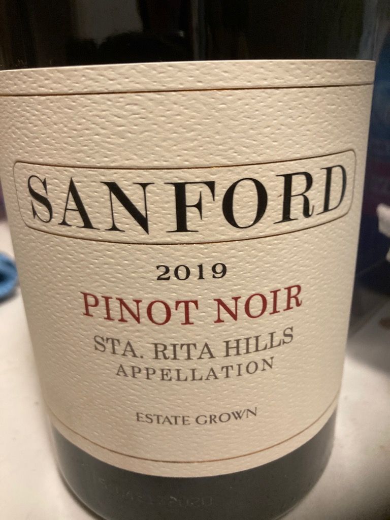 2019 Sanford Pinot Noir Sanford & Benedict Vineyard, USA, California ...