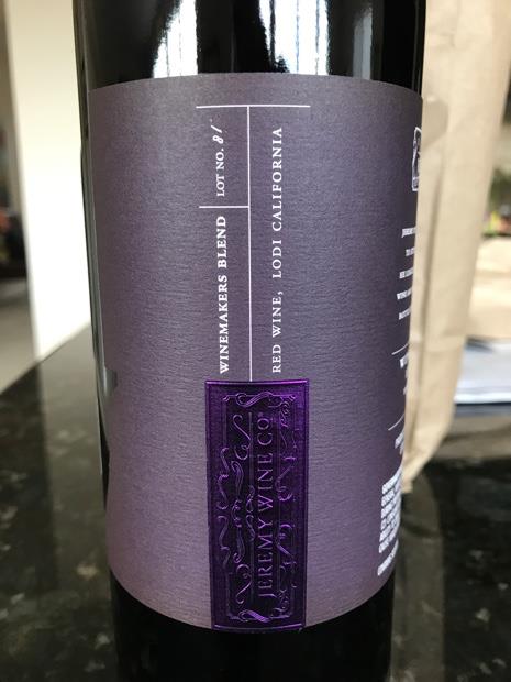 2021 Jeremy Wine Company Winemaker's Blend, USA, California, Central ...