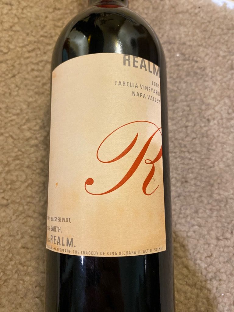 2005 Realm Cellars Farella Vineyard, USA, California, Napa Valley ...