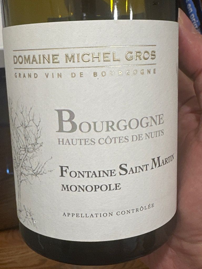 2021 Domaine Michel Gros Bourgogne Hautes-Côtes de Nuits Fontaine St ...