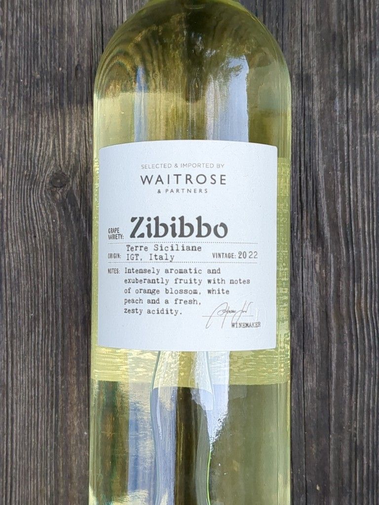 2022 Waitrose Zibibbo Loved & Found, Italy, Sicily, Terre Siciliane ...