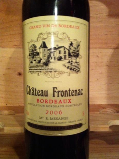 2006 Château Frontenac, France, Bordeaux - CellarTracker