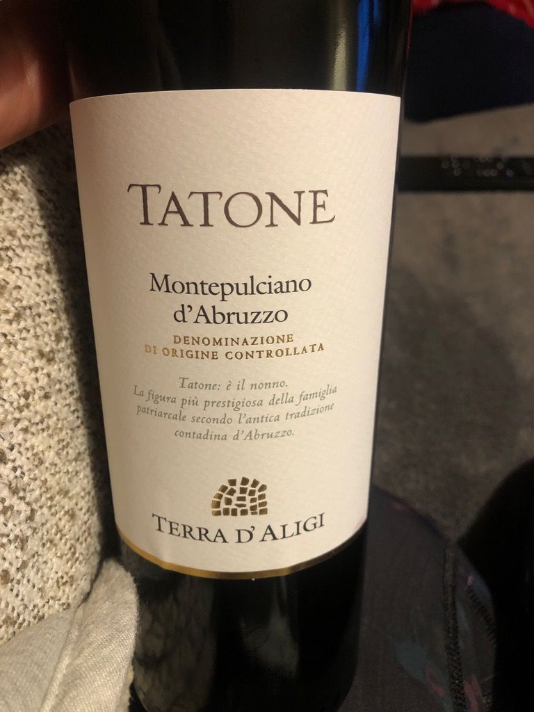 2019 Azienda Agricola Terra d'Aligi Montepulciano d'Abruzzo Tatone ...