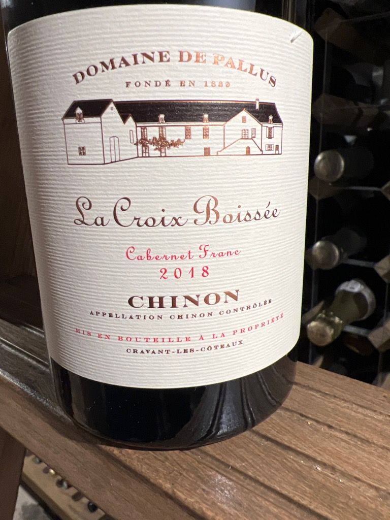 2018 Domaine de Pallus Chinon La Croix Boissée, France, Loire Valley ...