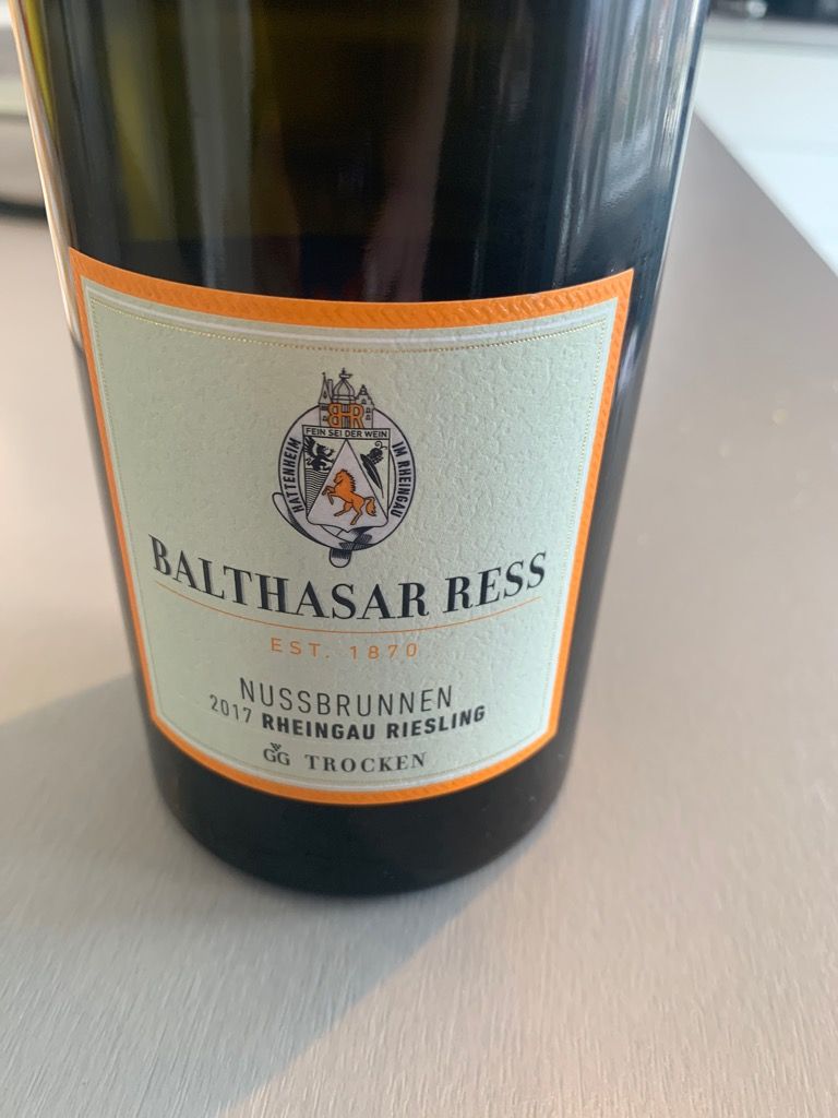 2017 Balthasar Ress Hattenheimer Nußbrunnen Riesling ...
