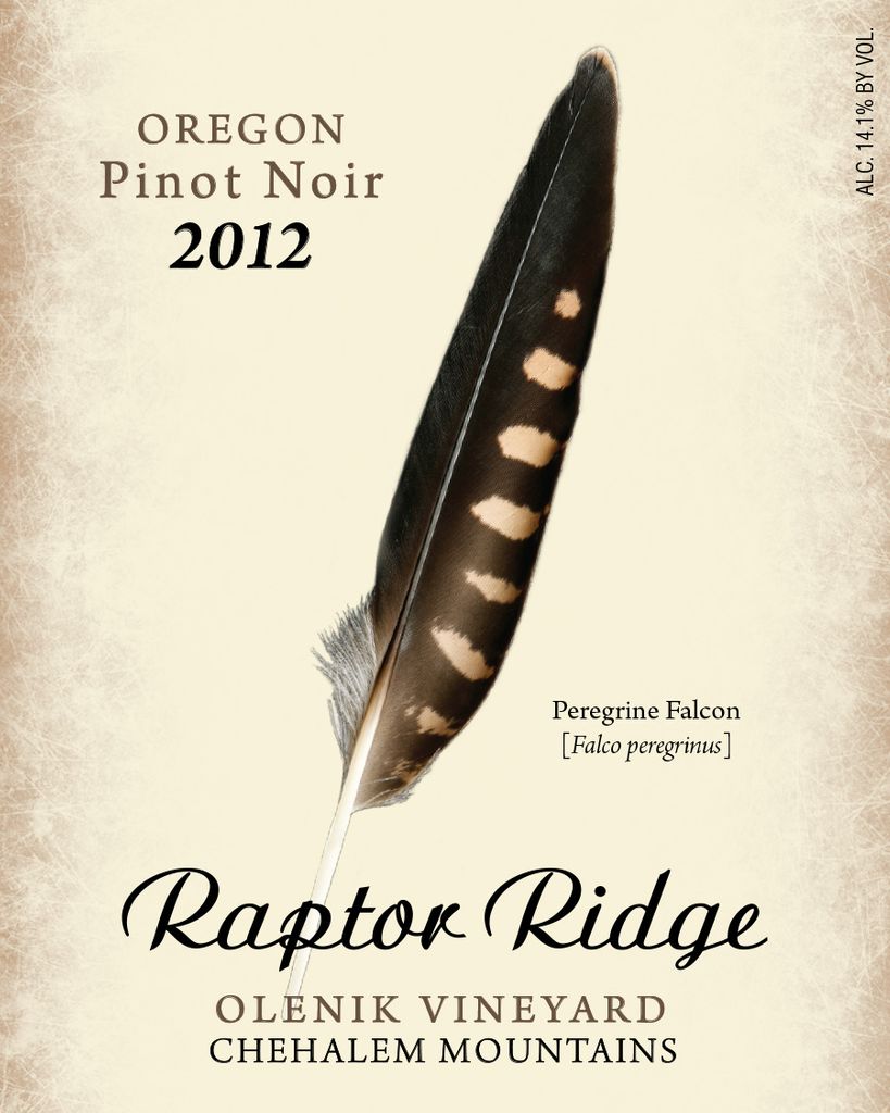 2012 Raptor Ridge Pinot Noir Olenik Vineyard, USA, Oregon, Willamette ...