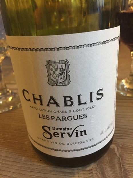 2016 Domaine Servin Chablis Les Pargues, France, Burgundy, Chablis ...