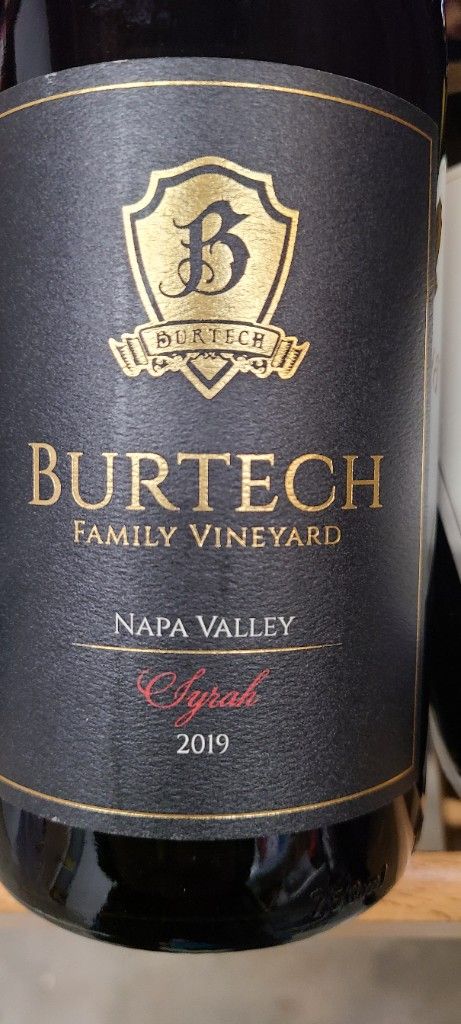 2019 Burtech Family Vineyard Syrah, USA, California, Napa Valley ...