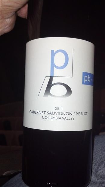 2011 PB Wines (Rasa Vineyards) Cabernet Sauvignon/Merlot, USA ...