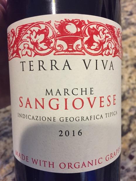 2011 Terra Viva Sangiovese Marche IGT, Italy, Marche, Marche IGT ...