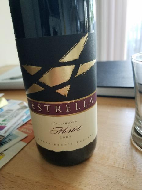 2007 Estrella River Winery Merlot Proprietor's Reserve, USA, California ...
