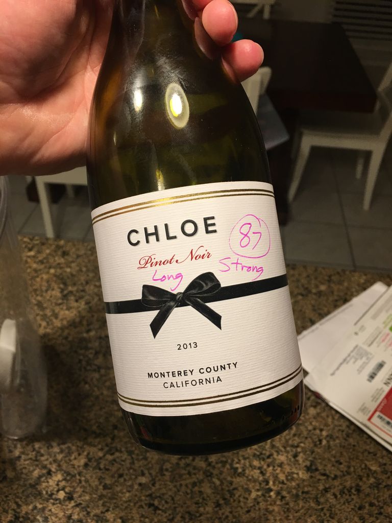 2013 Chloe Wines Pinot Noir, USA, California, Central Coast, Monterey ...