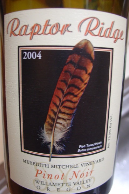 2005 Raptor Ridge Pinot Noir Meredith Mitchell Vineyard, USA, Oregon ...