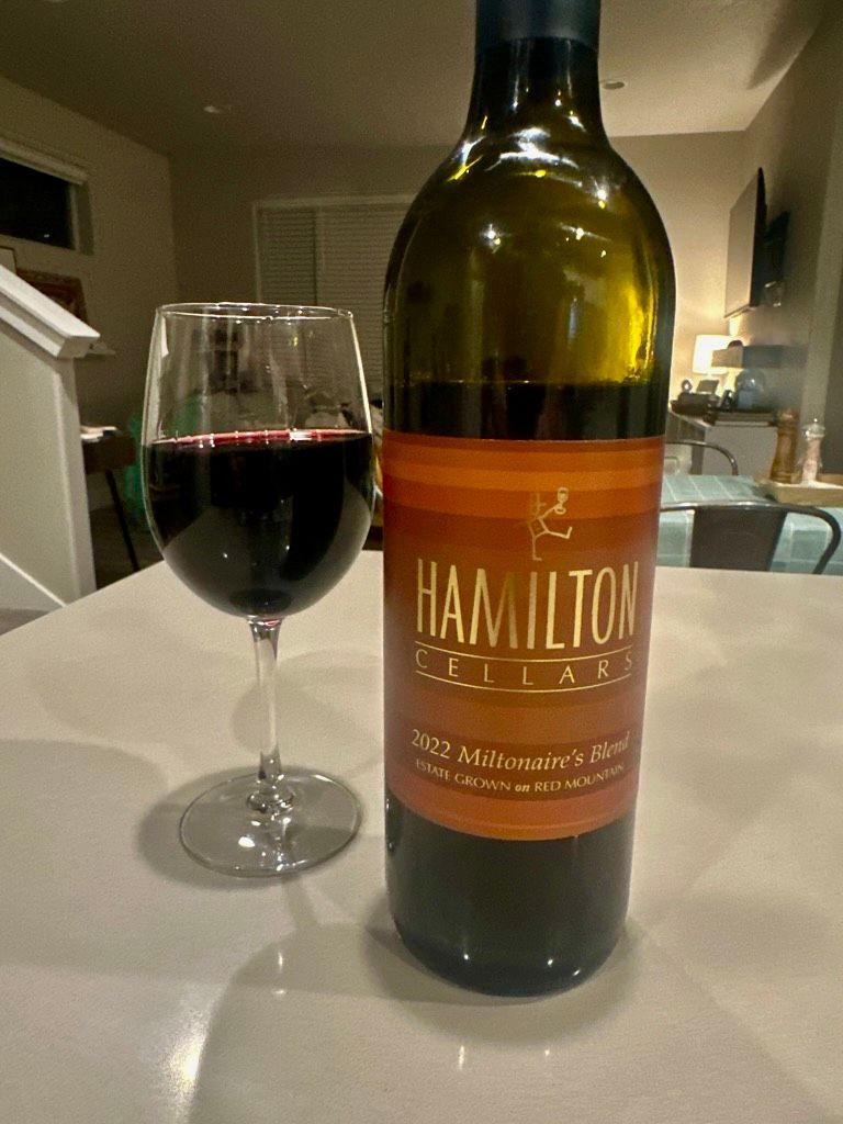 2020 Hamilton Cellars Miltonaire's Blend, USA, Washington, Columbia ...