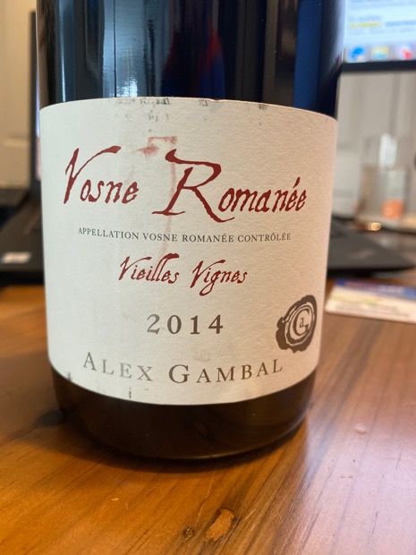 2014 Maison Alex Gambal Vosne-Romanée Vieilles Vignes, France, Burgundy ...