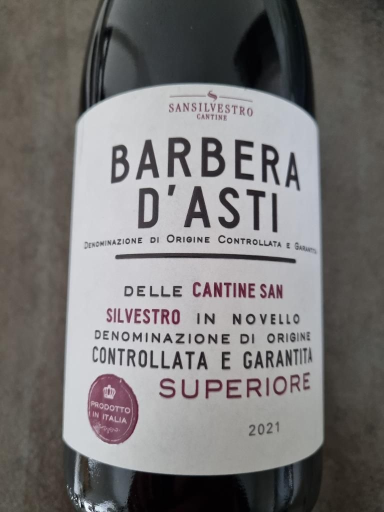 2021 Cantine San Silvestro Barbera d'Asti Superiore Albarizza, Italy ...
