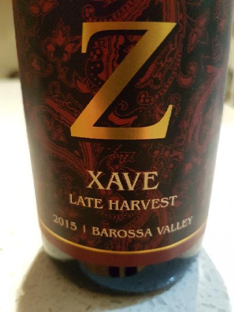2014 Z wine Xave Late Harvest, Australia, South Australia, Barossa ...