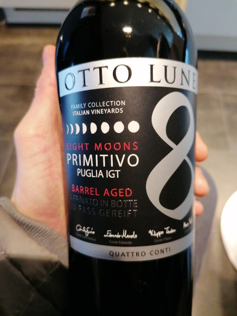 2020 Tenute Quattro Conti Primitivo Otto Lune Mendola, Italy, Puglia ...