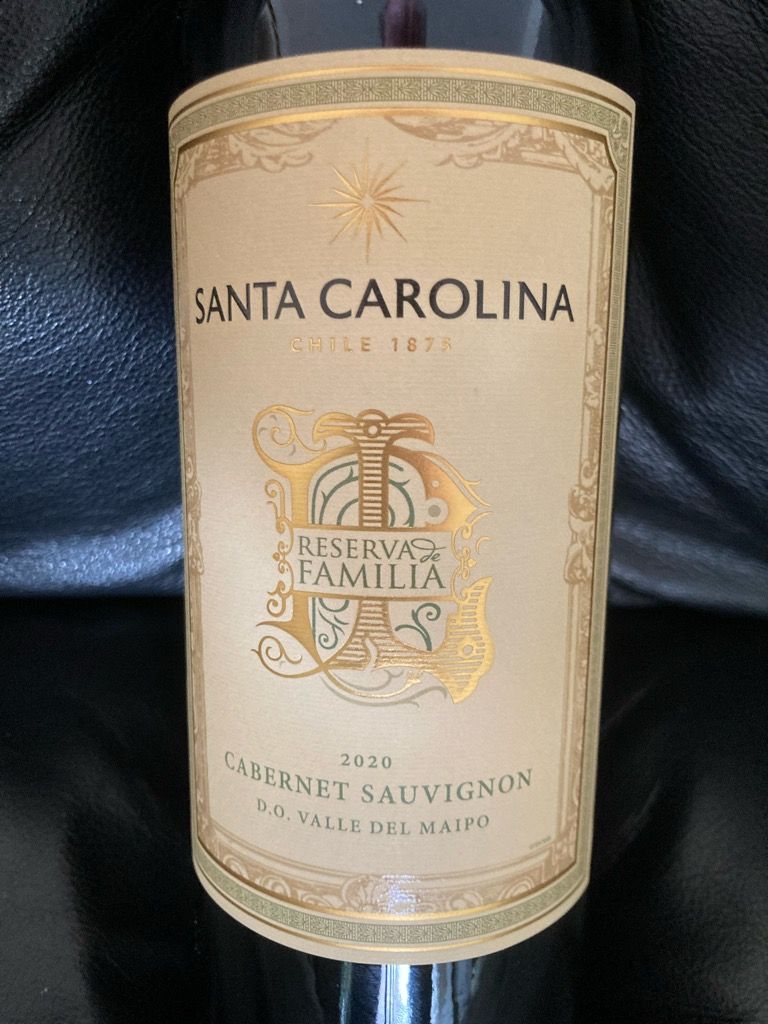 2020 Santa Carolina Cabernet Sauvignon Reserva de Familia, Chile, Maipo ...