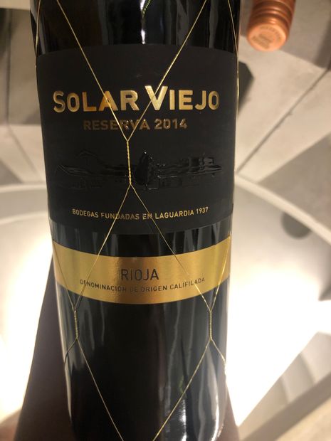 2014 Bodegas Solar Viejo Rioja Reserva, Spain, La Rioja, Rioja ...