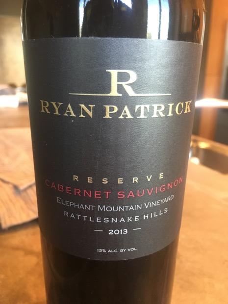 2014 Ryan Patrick Vineyards Cabernet Sauvignon Reserve Elephant ...
