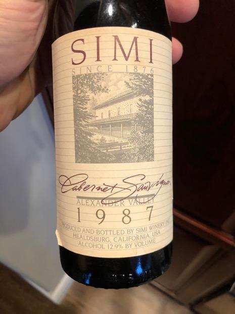 2007 Simi Cabernet Sauvignon Alexander Valley, USA, California, Sonoma ...