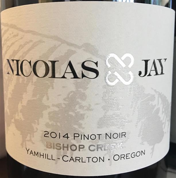 2014 Domaine Nicolas-Jay Pinot Noir Bishop Creek, USA, Oregon ...