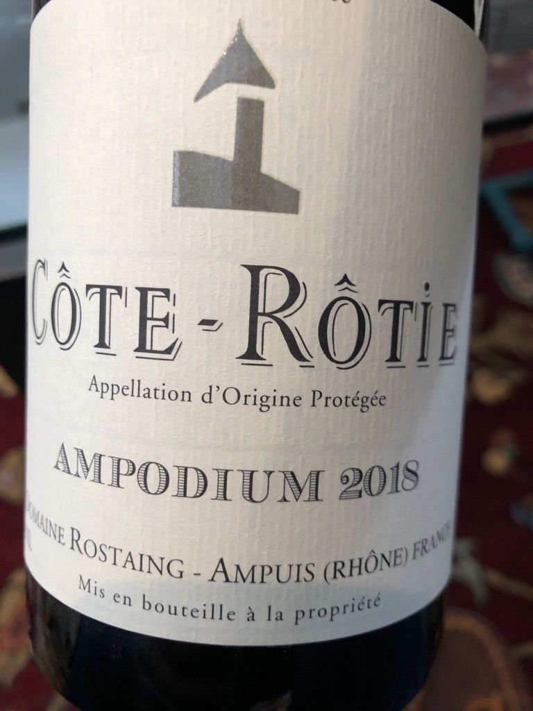 2019 Rene Rostaing Côte-Rôtie Cuvée Classique Ampodium, France, Rhône ...