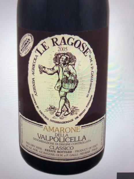 2005 Le Ragose Amarone della Valpolicella Classico, Italy, Veneto ...