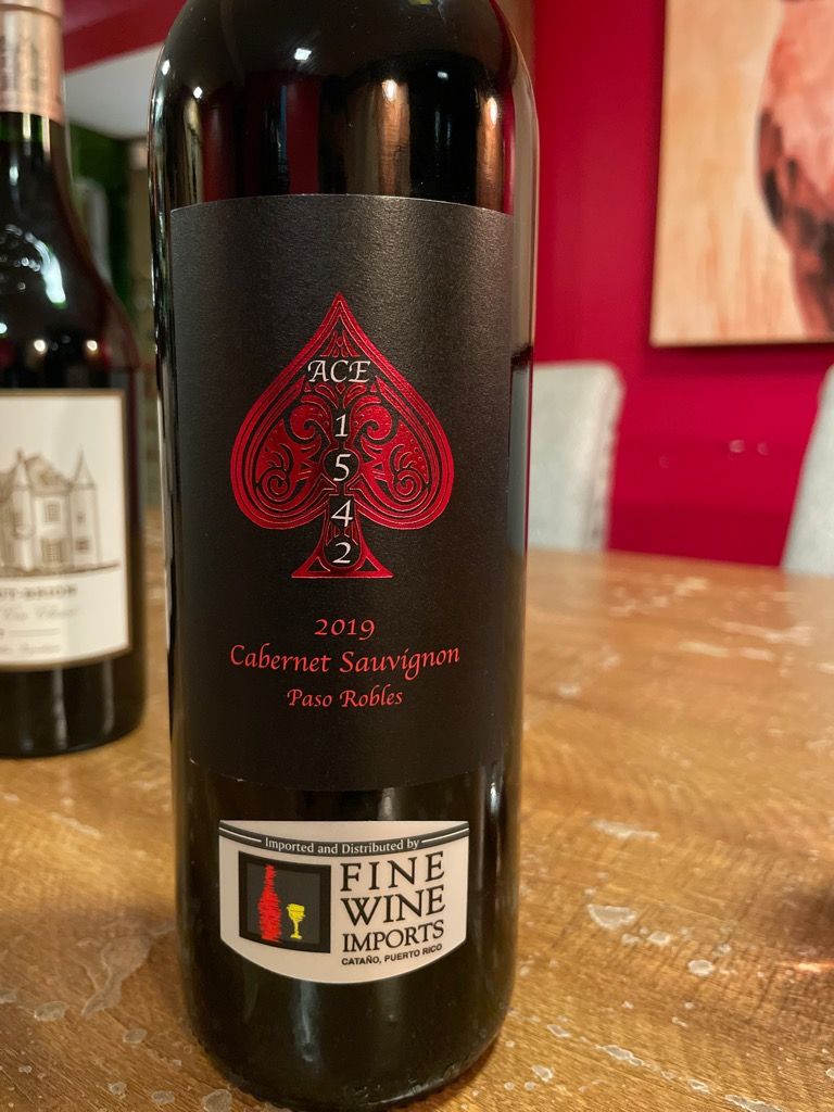 2019 1542 Ace Cabernet Sauvignon, USA, California, Central Coast, Paso ...