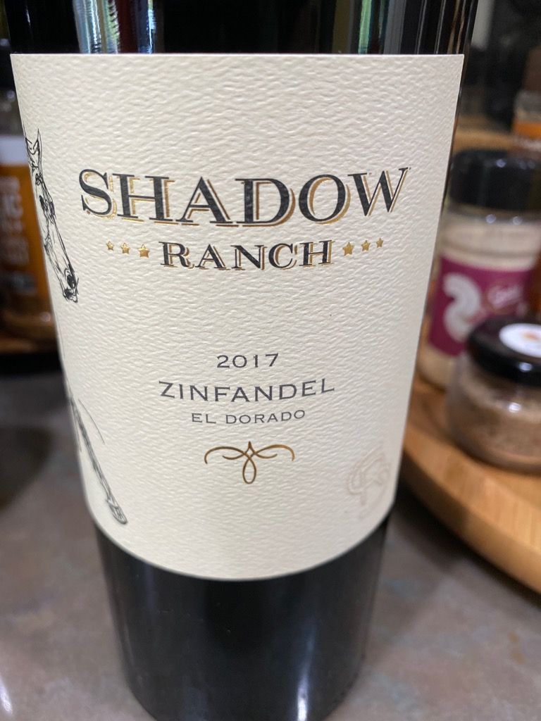 2019 Shadow Ranch Zinfandel, USA, California, Sierra Foothills, El ...