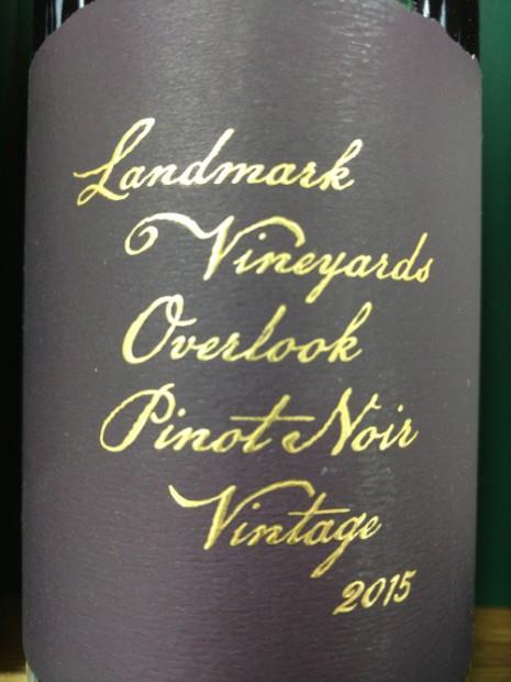 2015 Landmark Pinot Noir Overlook, USA, California - CellarTracker