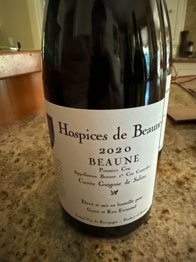 2020 Hospices de Beaune Beaune 1er Cru Cuvée Guigone de Salins, France ...