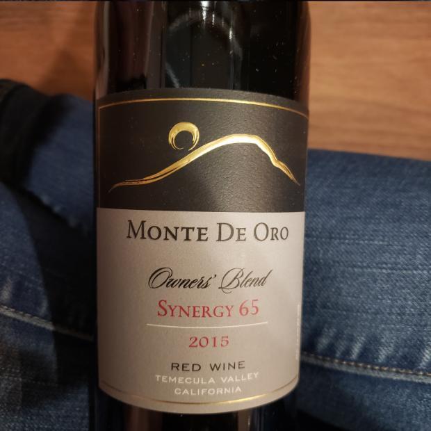 2015 Monte De Oro Synergy 65 Owners, Blend, USA, California, South ...